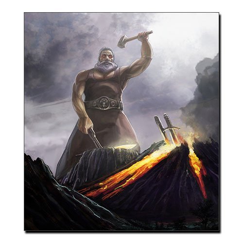 The God of Fire Vulcan Hephaestus Canvas Print | Forefathers-Art